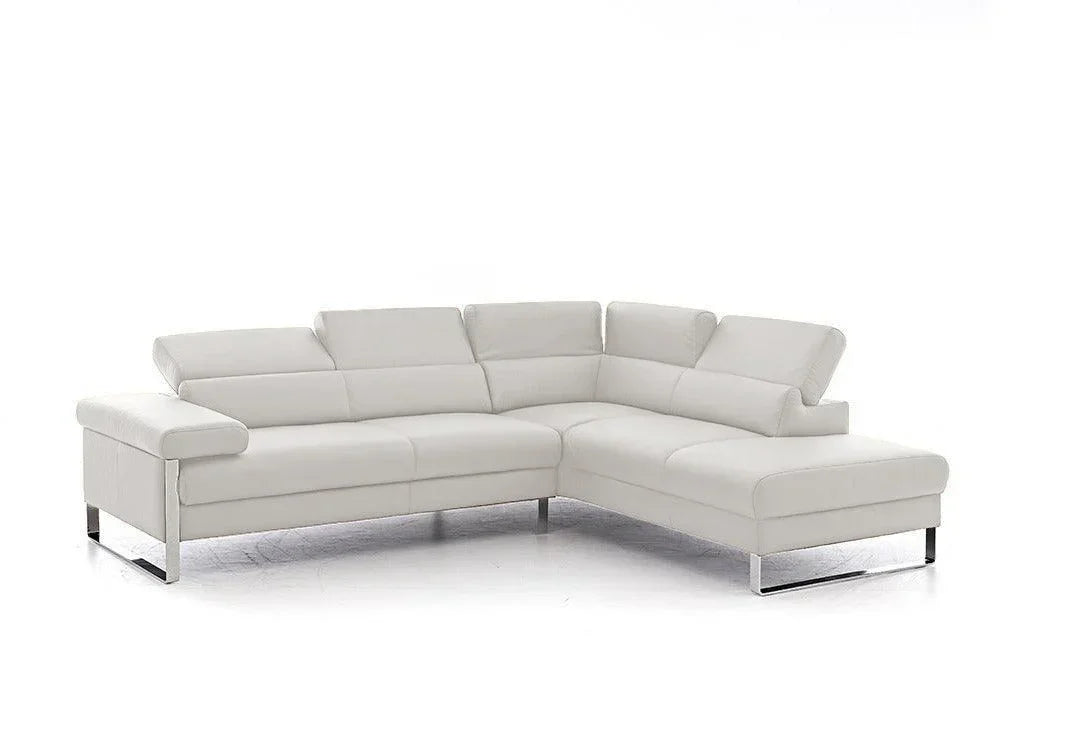 W.SCHILLIG Ecksofa finn 20974 Leder Z73/42 white – Komfortmöbel24